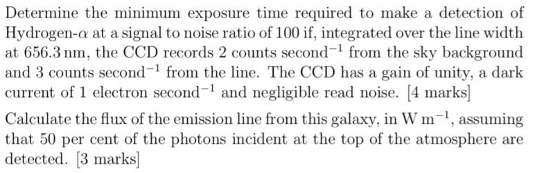 Solved Determine the minimum exposure time required to make | Chegg.com
