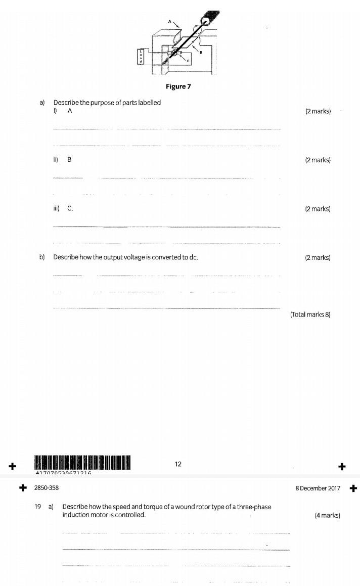 Solved 18 Figure 7 shows the basic structure of an | Chegg.com