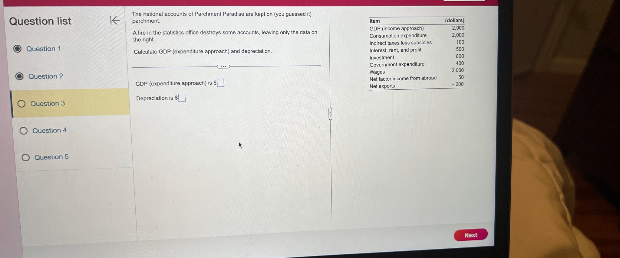 Solved Question listQuestion 1Question 2Question 3Question | Chegg.com