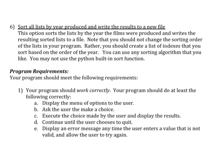 Solved using python with these instructions, what would be | Chegg.com