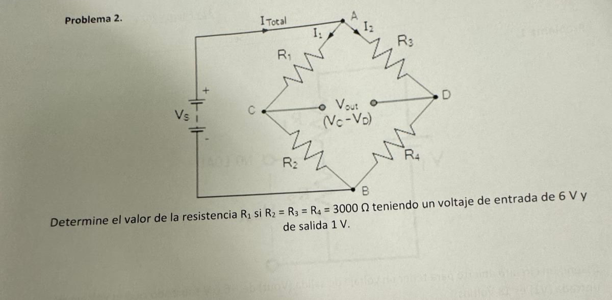Solved Problema 2.Determine el valor de la resistencia R1 | Chegg.com