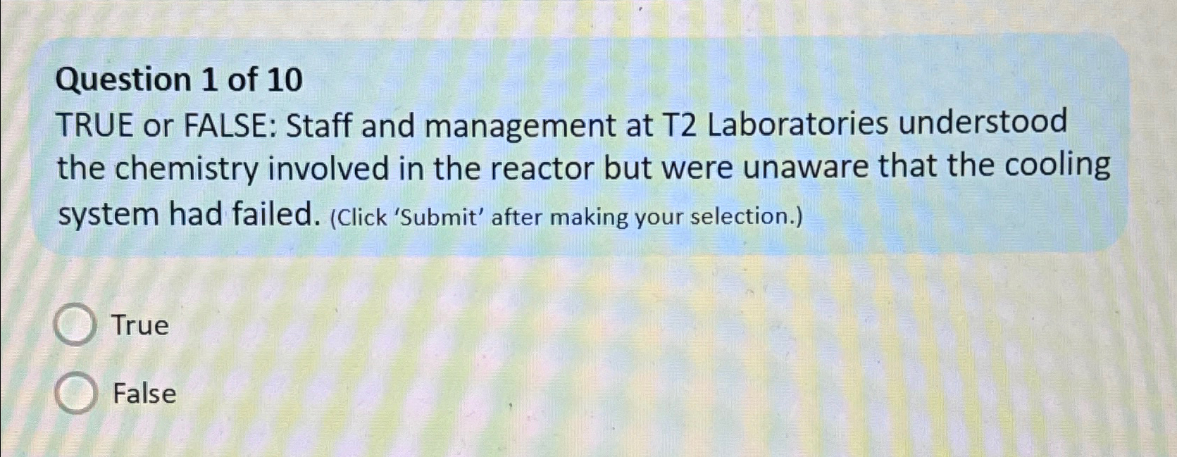 Solved Question 1 ﻿of 10TRUE or FALSE: Staff and management | Chegg.com