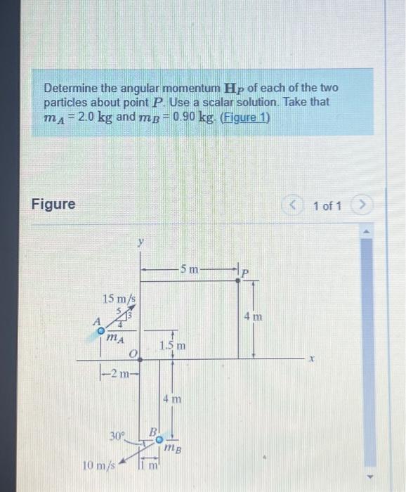 Solved Determine the angular momentur HP of each of the two | Chegg.com