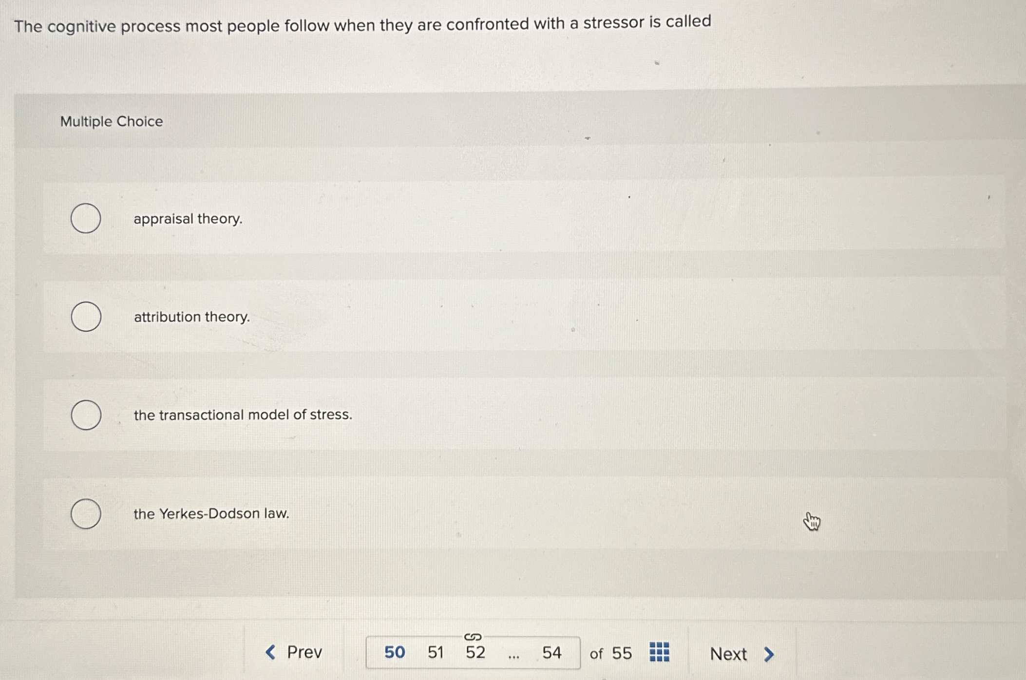 Solved The cognitive process most people follow when they | Chegg.com