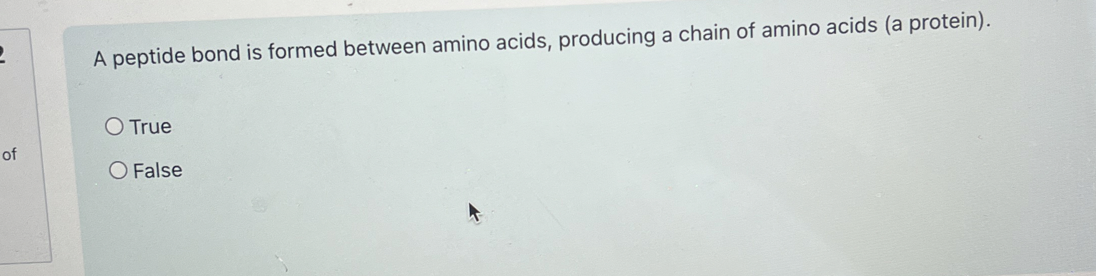 Solved A peptide bond is formed between amino acids, | Chegg.com