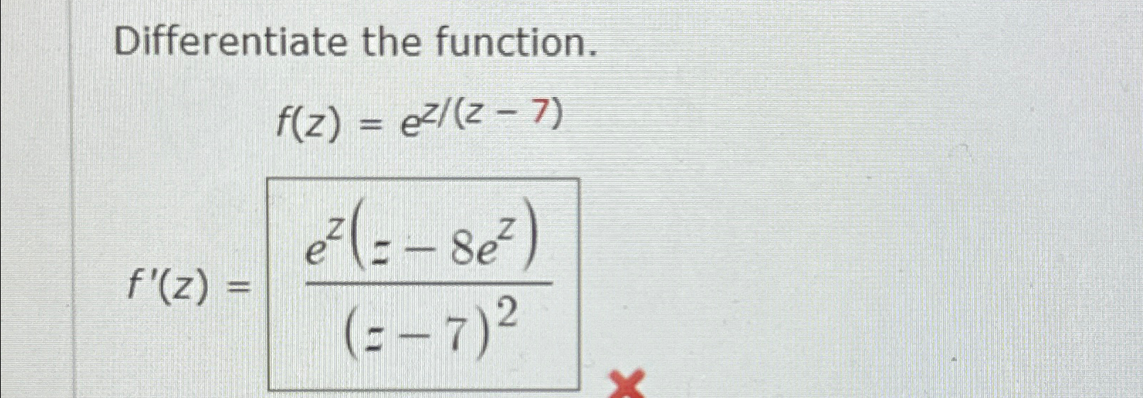 Solved Differentiate the | Chegg.com