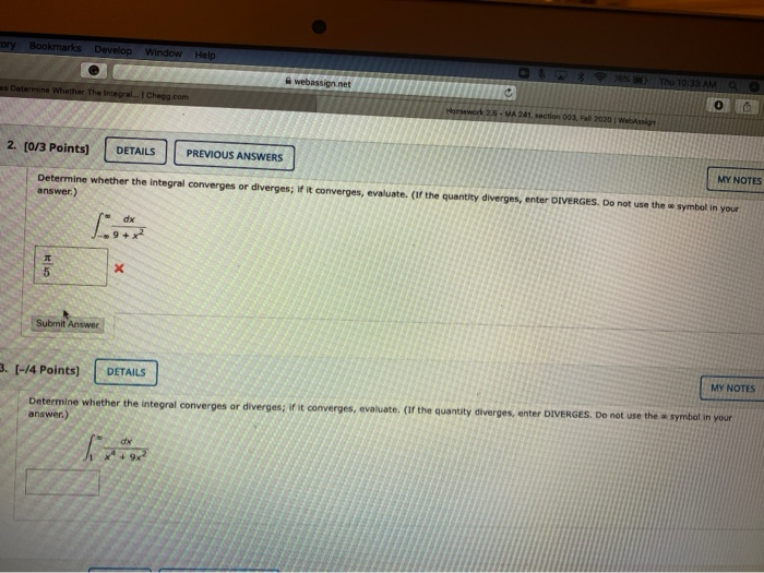 Solved ory Bookmarks Develop Window Help A webassin.net Thu | Chegg.com