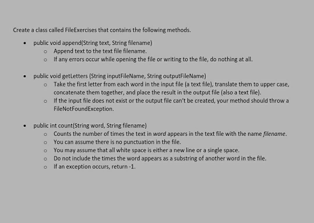 Solved Please Create A Working Java Code For This There 