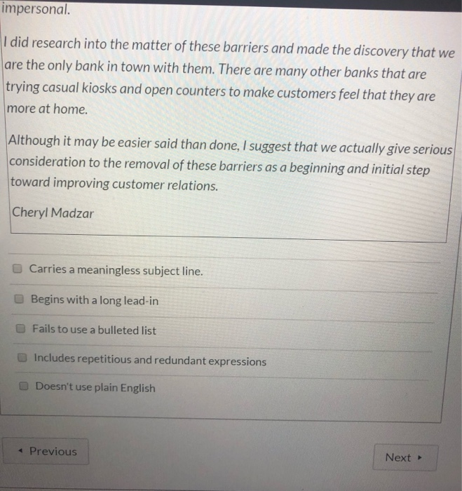 Solved Select four weaknesses found during a revision, from | Chegg.com