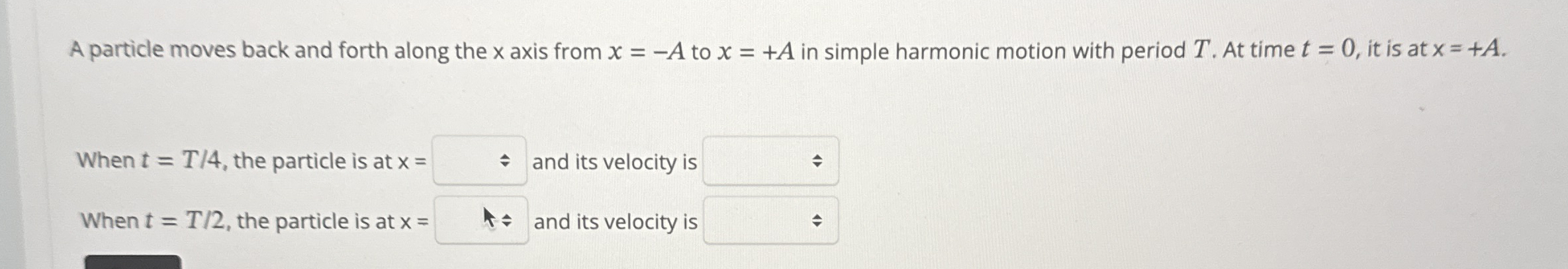 Solved A Particle Moves Back And Forth Along The X ﻿axis 