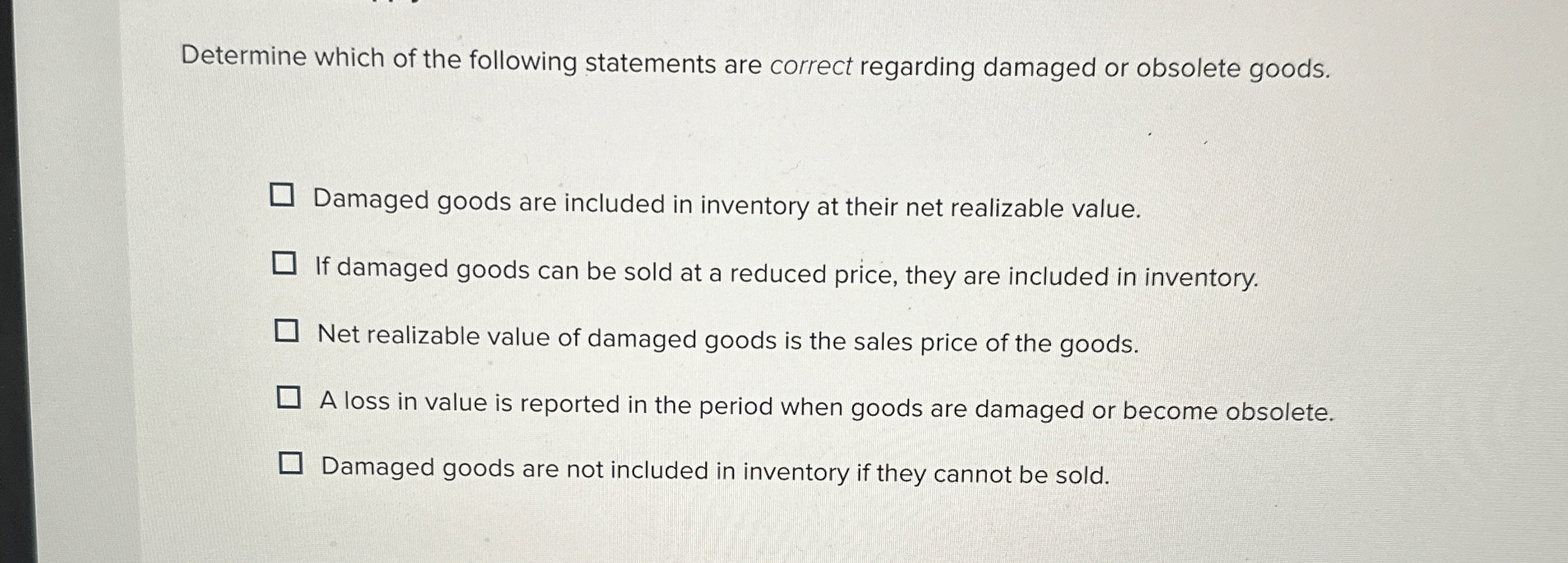 Solved Determine which of the following statements are | Chegg.com