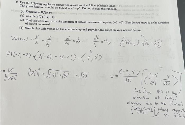 2. Use the following applet to answer the questions | Chegg.com