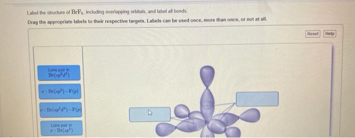 Solved Label the structure of BrFs, including overlapping | Chegg.com