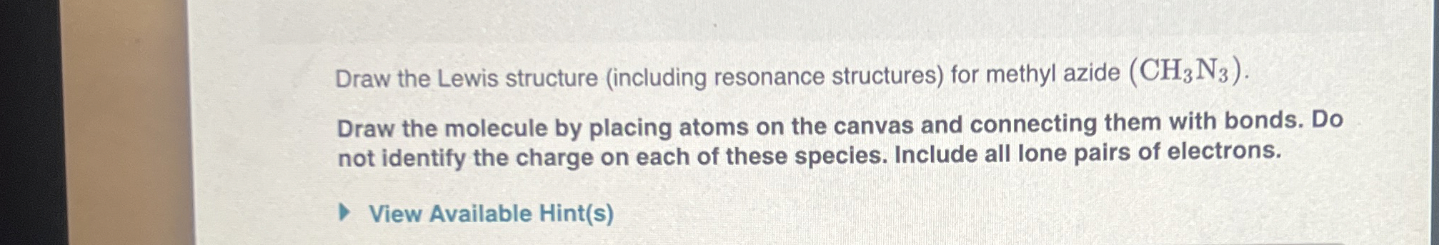 Solved Draw The Lewis Structure Including Resonance