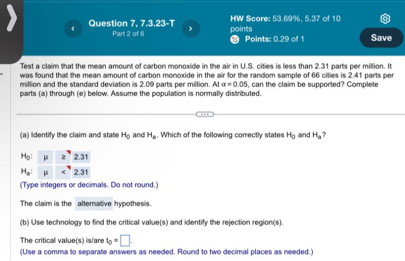 Solved Question 7 7323 Thw Score 5369537 ﻿of 10part 