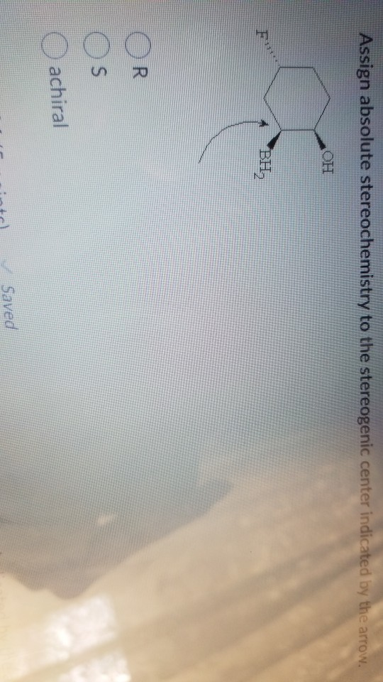 Solved Assign absolute stereochemistry to the stereogenic | Chegg.com