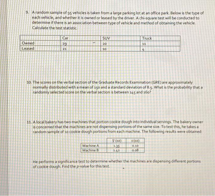 Solved For each of the following problems, write which | Chegg.com