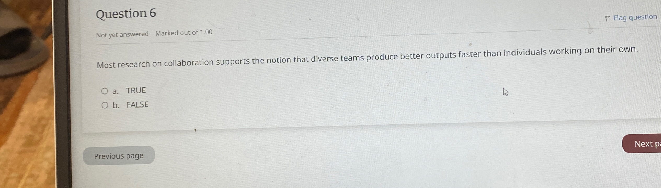 Solved Question 6Flag questionNot yet answered Marked out of | Chegg.com