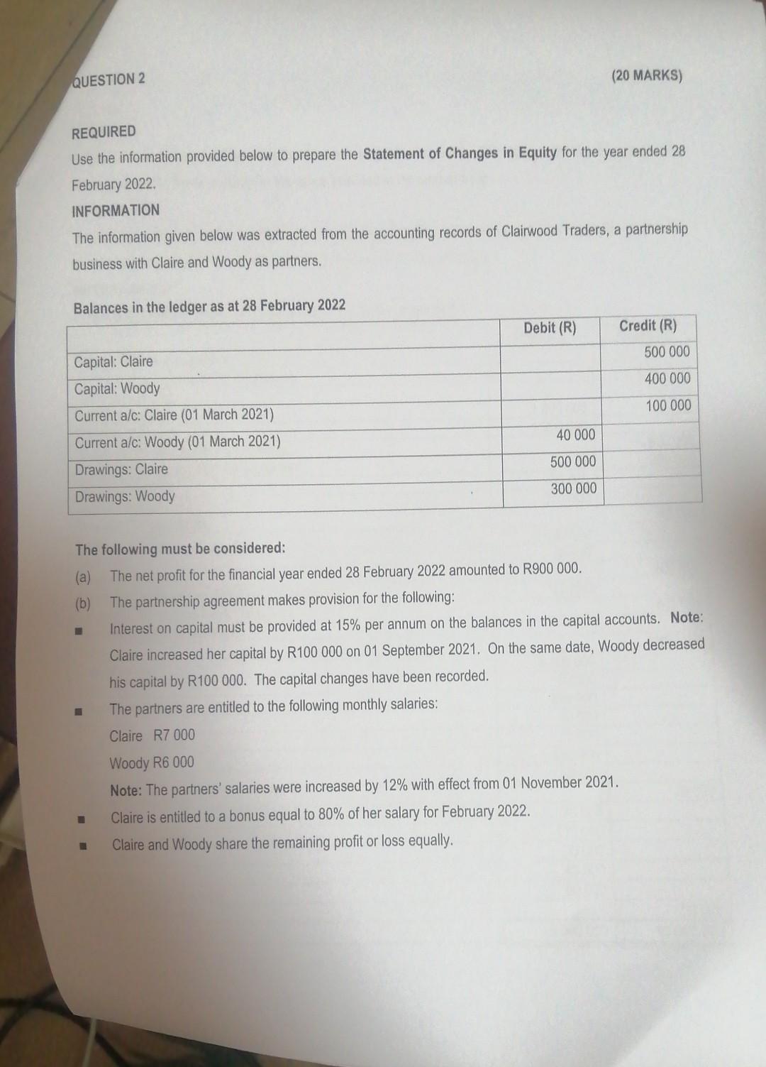 Solved REQUIRED Use the information provided below to | Chegg.com