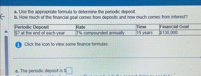 Solved a. Use the appropriate formula to determine the | Chegg.com