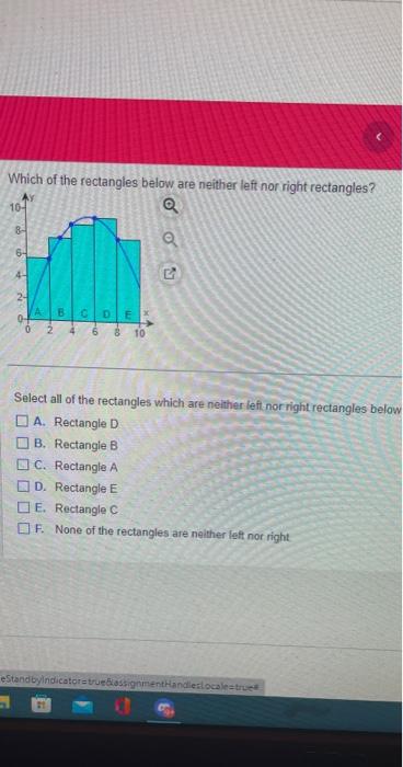 Solved Which of the rectangles below are neither left nor | Chegg.com