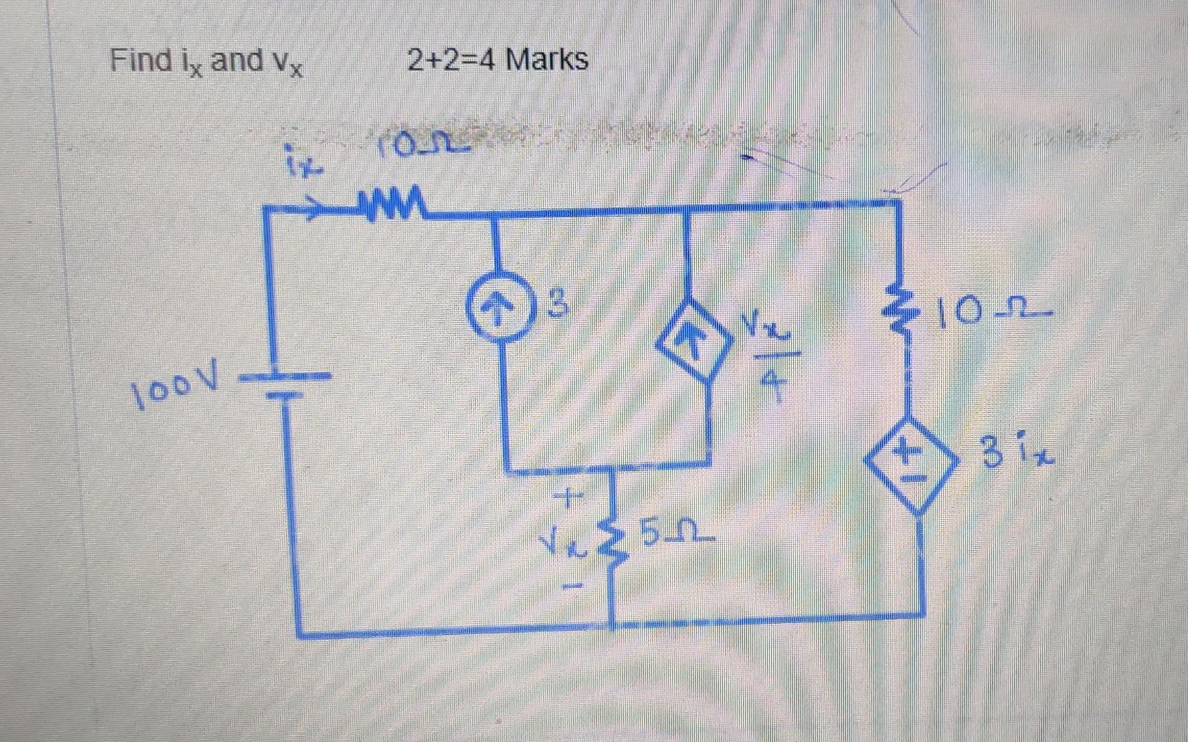 Solved Find ix and vx | Chegg.com