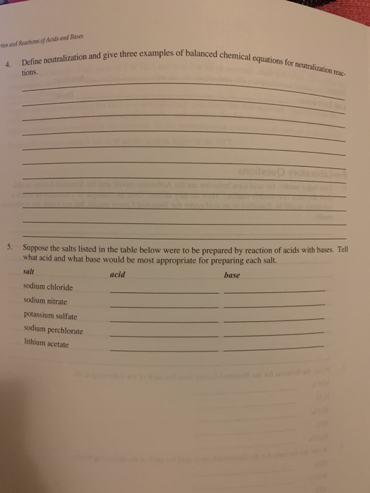 Solved Name: Lab Instructor: Section: Date: Pre-Laboratory | Chegg.com