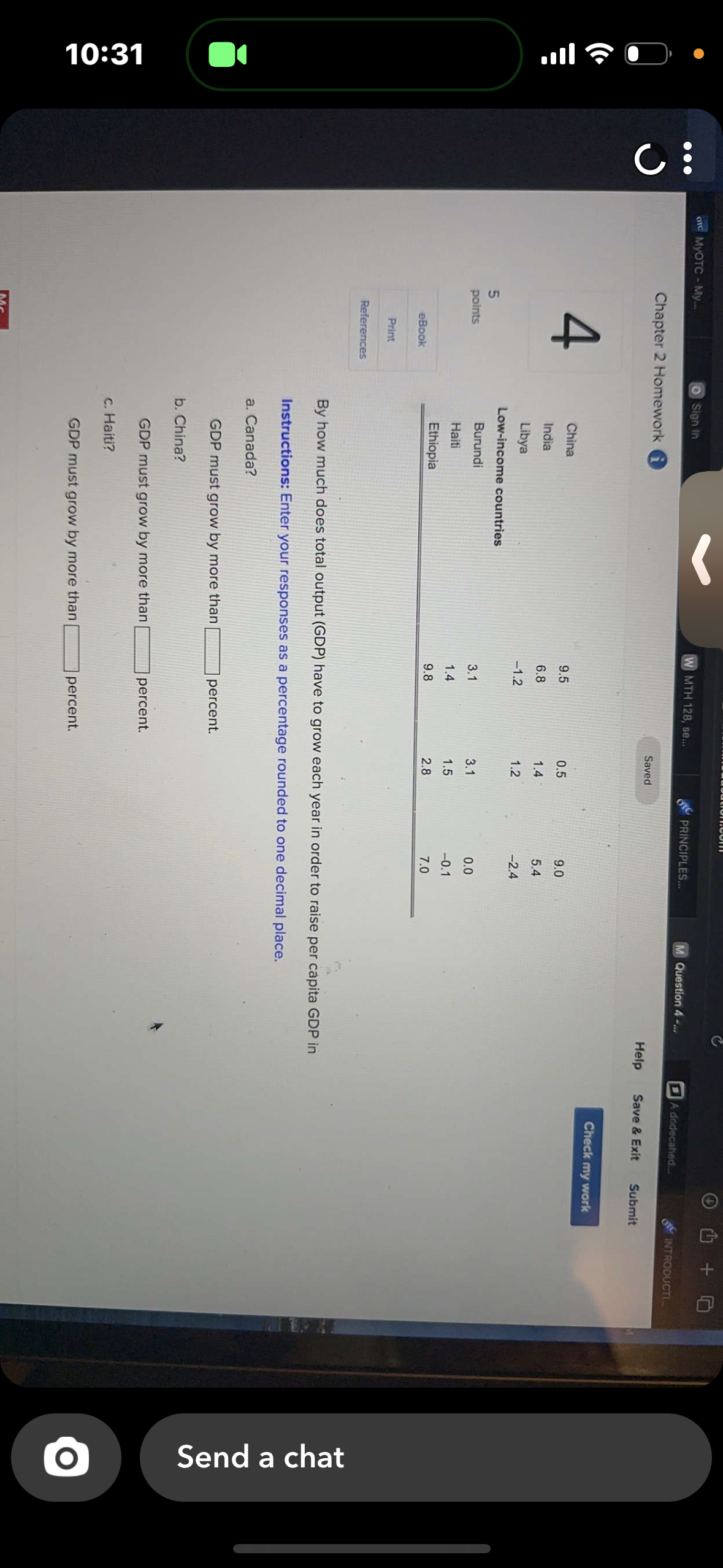 Solved 10:31O) ﻿Send a chat | Chegg.com