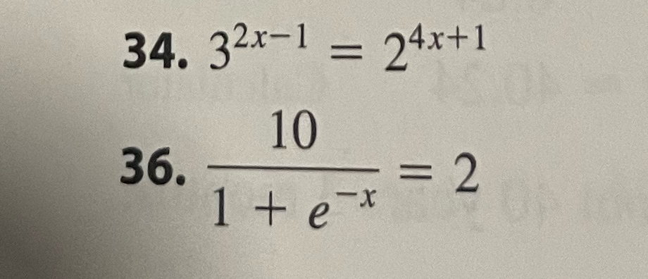 Solved 11-36 ﻿ Exponential Equations (a) ﻿Find the exact | Chegg.com