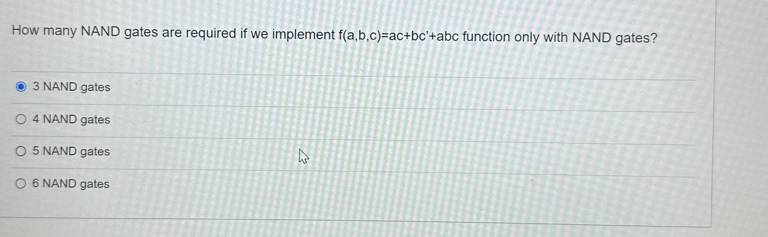 Solved How many NAND gates are required if we implement | Chegg.com Solved How many NAND gates are required if we implement | Chegg.com