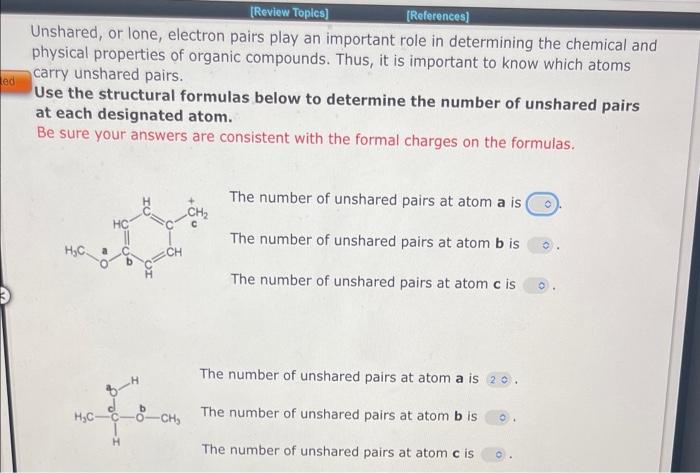 Solved Unshared, or lone, electron pairs play an important | Chegg.com