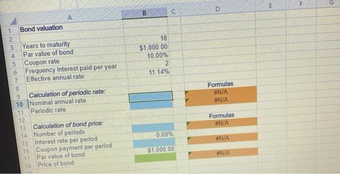 Solved Excel Online Structured Activity: Bond valuation You | Chegg.com