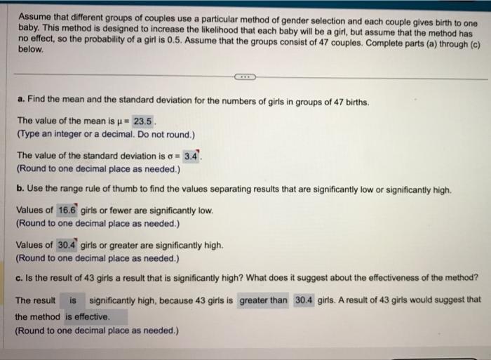 Solved Assume that different groups of couples use a | Chegg.com