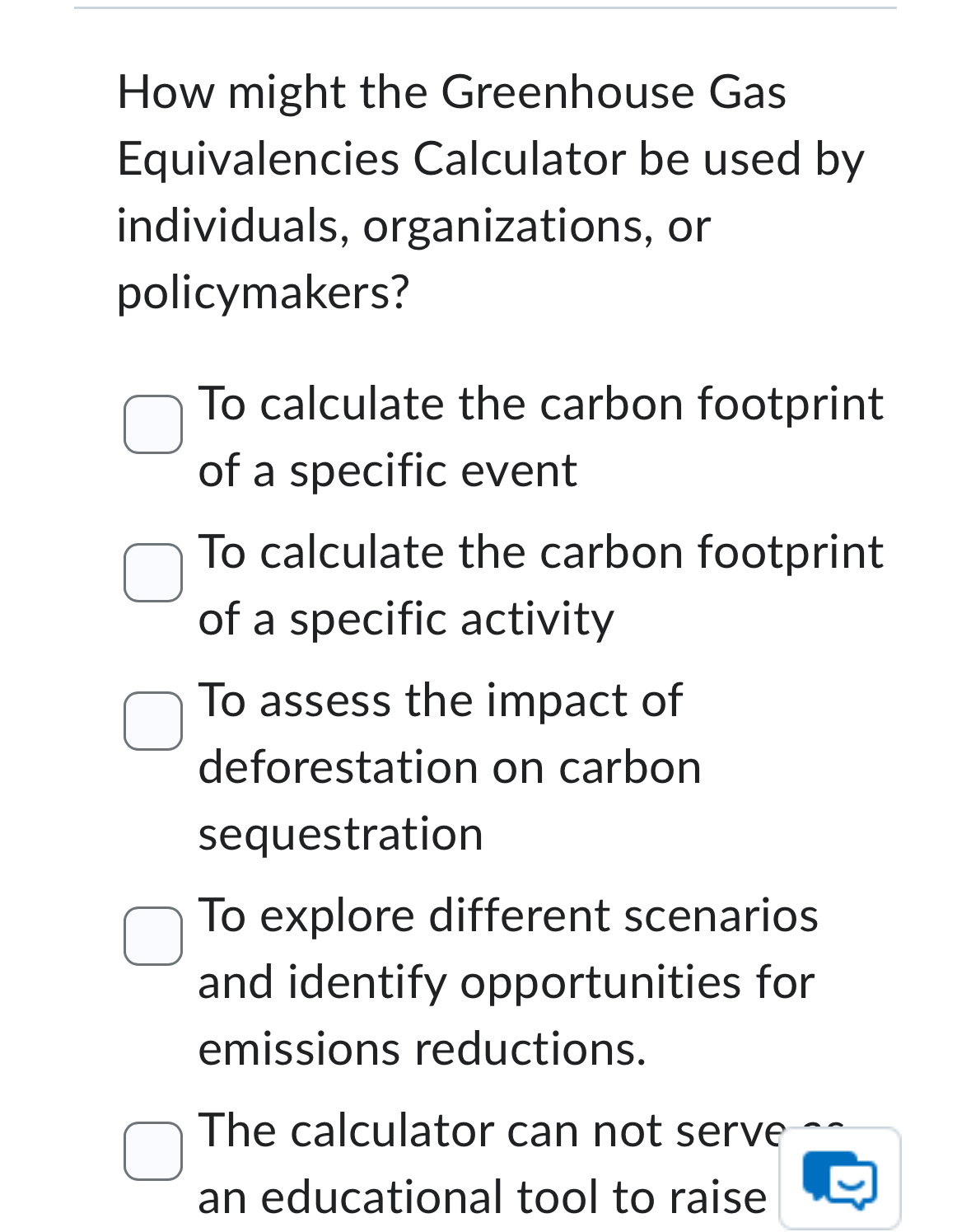Solved How might the Greenhouse Gas Equivalencies Calculator | Chegg.com
