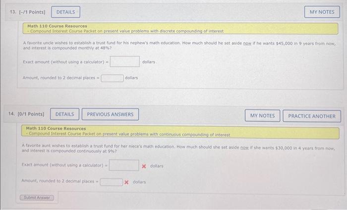 Solved A favorite uncle wisties to establish a trist fund | Chegg.com