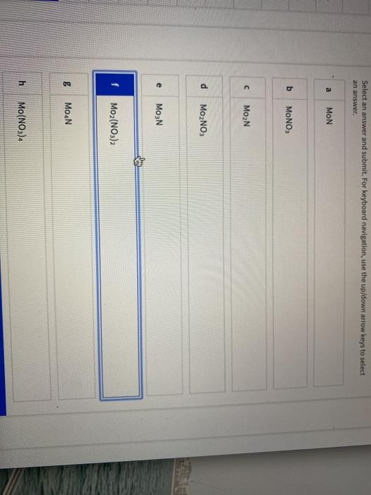 Solved Select an answer and submit. For keyboard navigation, | Chegg.com