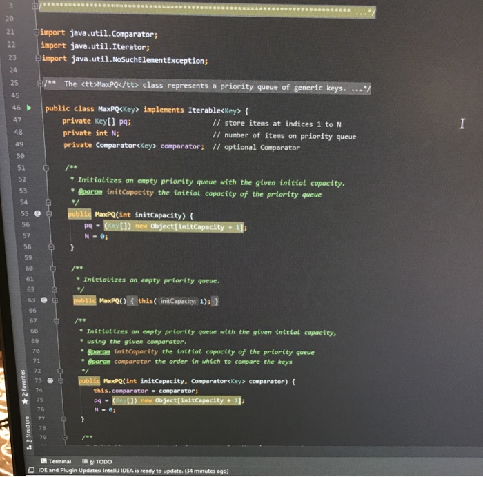 (100 points) Priority queue application. Implement a | Chegg.com