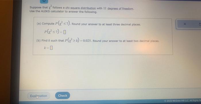 Solved Suppose that χ2 follows a chi-square distribution | Chegg.com
