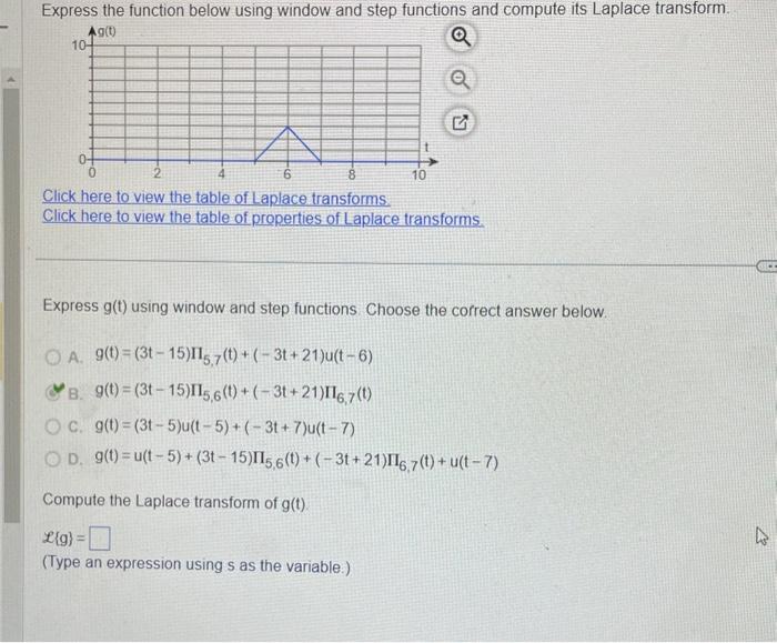 Solved Express the function below using window and step | Chegg.com
