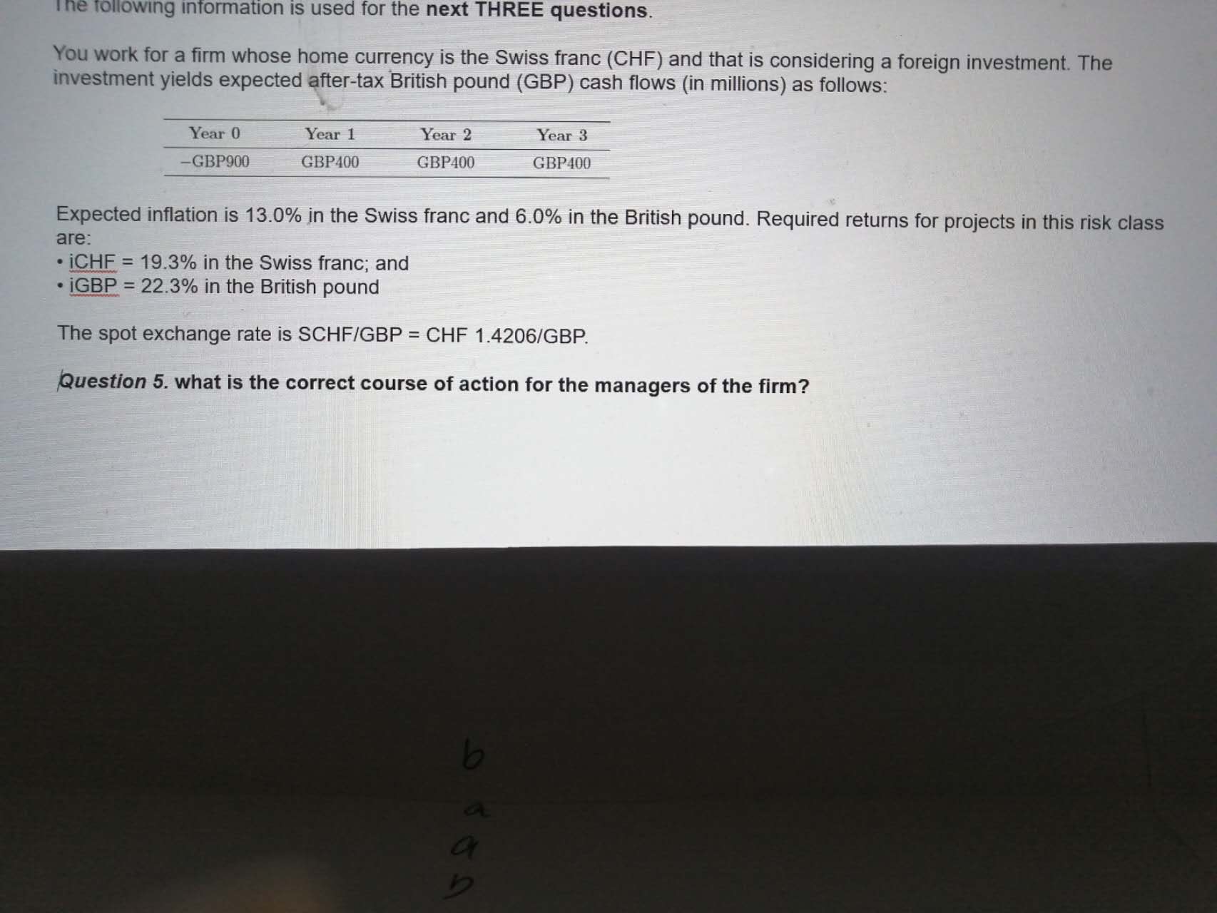 Solved Ine following information is used for the next THREE | Chegg.com