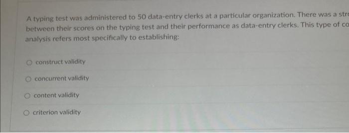 A typing test was administered to 50 data-entry | Chegg.com