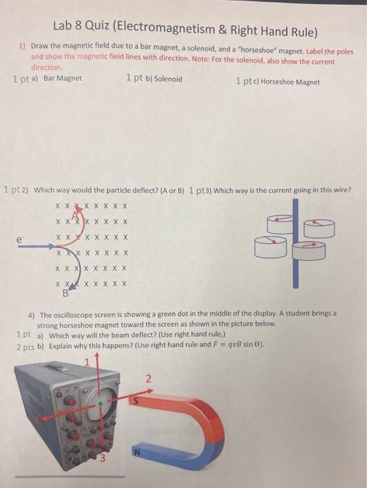 1 pt 5a) Which way will the induced current flow? NS | Chegg.com