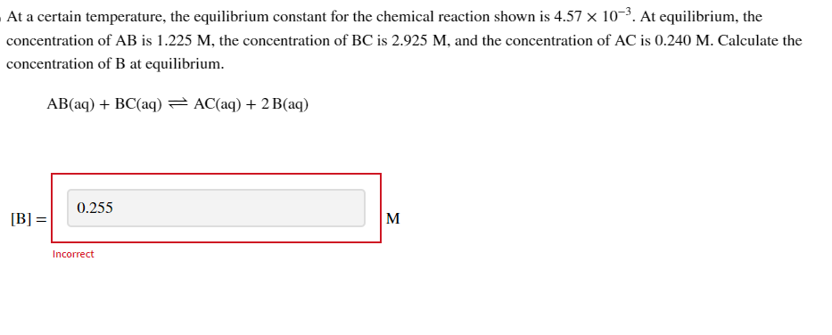 Solved At a certain temperature, the equilibrium constant | Chegg.com