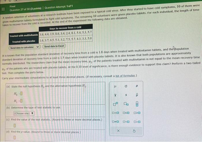 Solved Final Question 27 of 30 (3 points) | Question | Chegg.com Solved Final Question 27 of 30 (3 points) | Question | Chegg.com