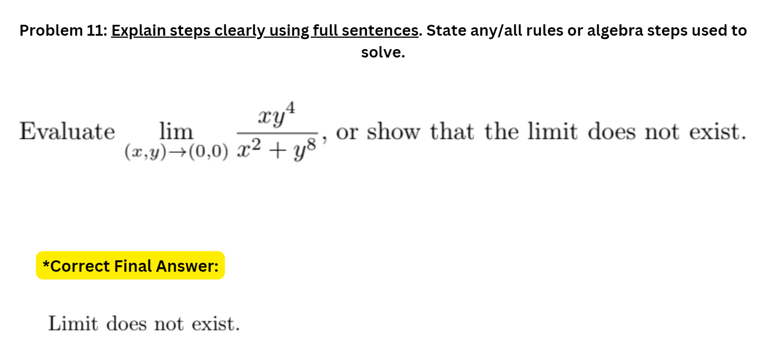 Solved Problem 11: Explain steps clearly using full | Chegg.com