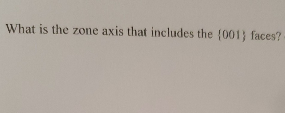 Solved In this image I need to say what is the zone axis | Chegg.com