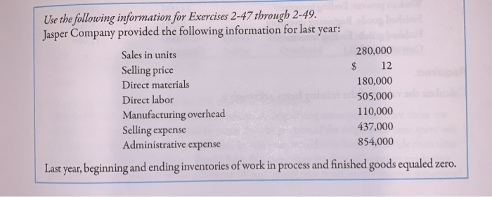 Solved Chapter 2 Basic Managerial Accounting Concepts VE 3 | Chegg.com