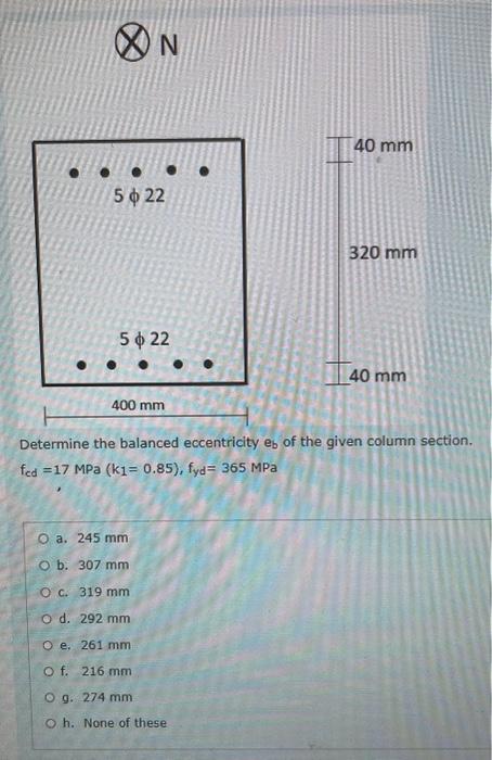 Solved Determine the balanced eccentricity eb of the given | Chegg.com