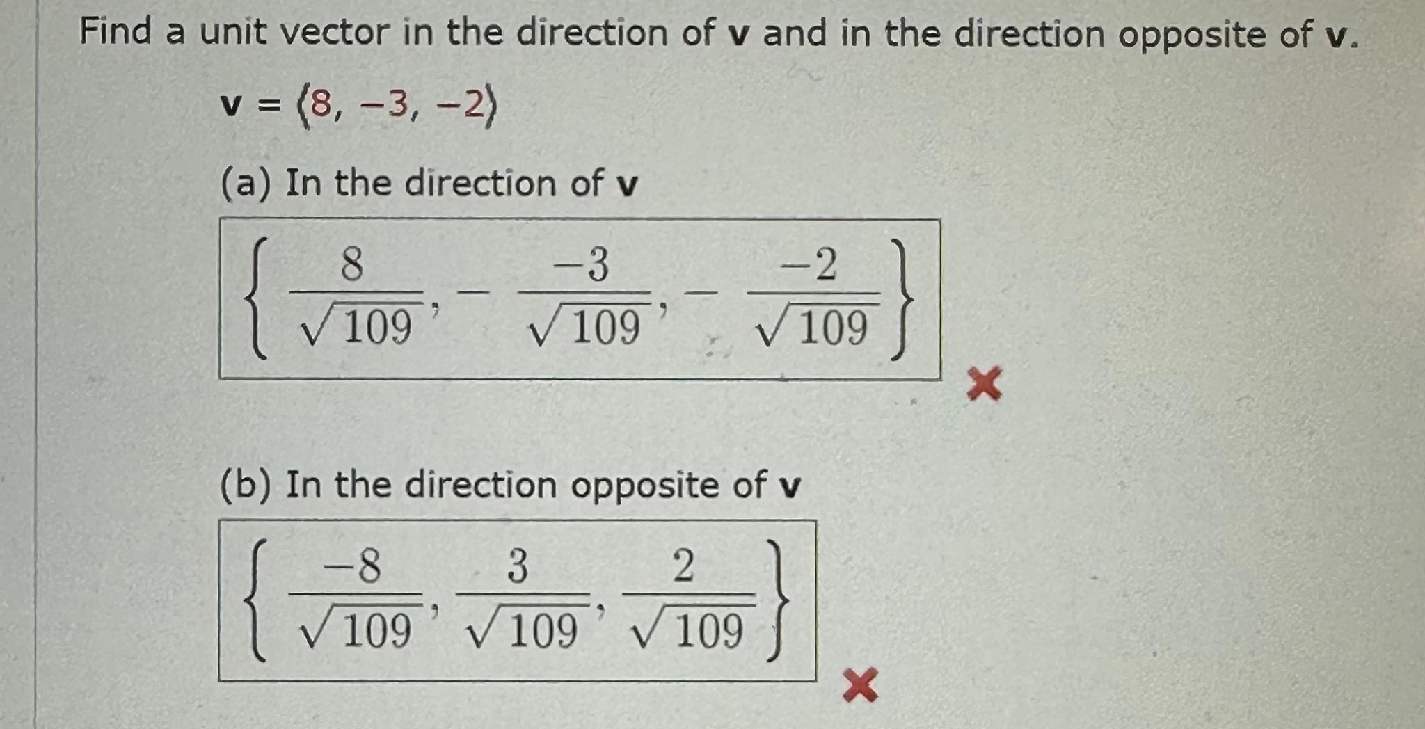 Solved Find a unit vector in the direction of v ﻿and in the | Chegg.com