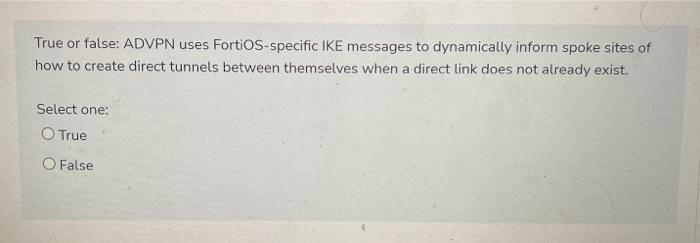 IPSec VPNs can be made either or to increase fault | Chegg.com